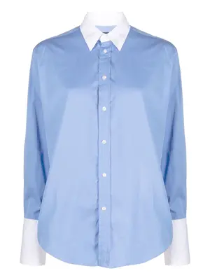 Polo Ralph Lauren Contrast-trim Shirt - Blue