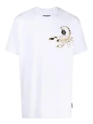 Philipp Plein Ss Scorpion Round-neck T-shirt - White