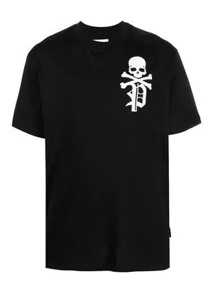 Philipp Plein Ss Skull & Bones Round-neck T-shirt - Black