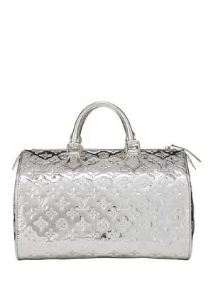 LOUIS VUITTON Monogram Miroir Speedy 35 - Silver
