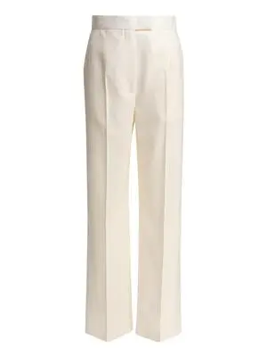 Alexander McQueen Wool Trousers - White