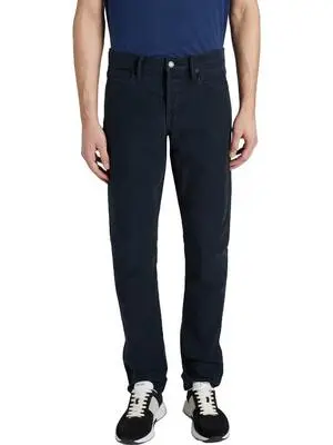 TOM FORD Moleskin Slim Fit Five-pocket Pants - Navy