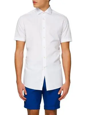 Opposuits Knight Short Sleeve Button-up Shirt - White