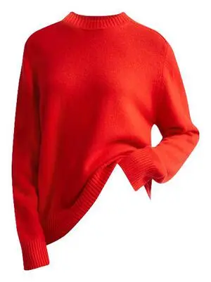 Loulou De Saison LOULOU DE SAISON Baltra Cashmere Sweater Tomato
