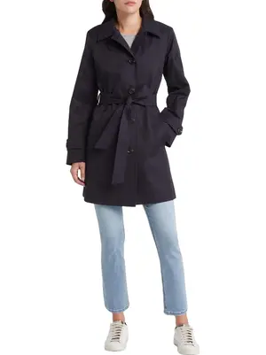 Sam Edelman Sam Edelman Belted Trench Coat Navy