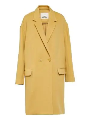 Isabel Marant Étoile Efegozi Wool-blend Coat - Yellow