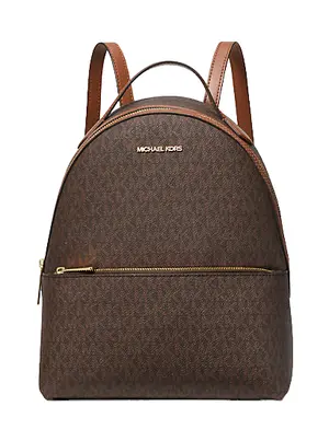 Michael Kors Sheila Medium Logo Backpack - Brown