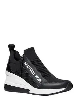 Michael Kors Willis Stretch Knit Trainer - Black