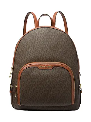 Michael Kors Michael Kors Jaycee Large Logo Backpack Brown