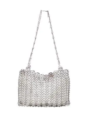 Rabanne 1969 Allover Disc Brass Shoulder Bag - Silver