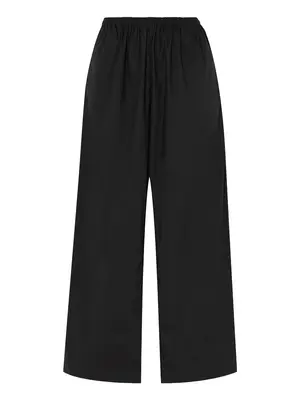DEIJI STUDIOS Ease Organic Cotton-poplin Pants - Black