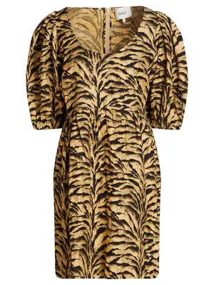 Ba&sh Zola Tiger-print Mini Dress - Animal Print