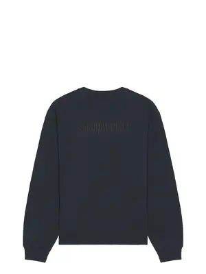 Saint Laurent Loose Sweater - Blue Petrol Fonce