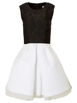 Carolina Herrera Jacquard Belted Dress - Black