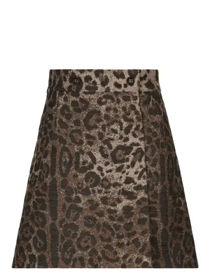 DOLCE & GABBANA Dolce & Gabbana Leopard-Print Miniskirt