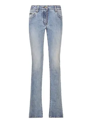Dolce & Gabbana Logo-patch Bootcut Jeans - Blue