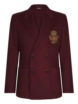 Dolce & Gabbana Embroidered-crest Blazer - Red