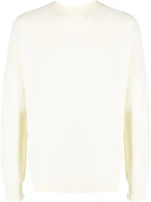 JIL SANDER Round-neck Cashmere Jumper - Neutrals