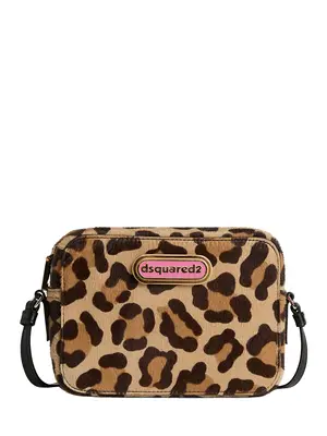 Dsquared2 Leopard-print Cross Body Bag - Neutrals