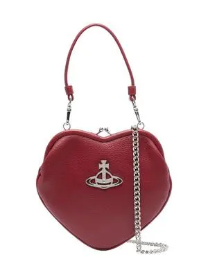 VIVIENNE WESTWOOD Belle Orb-plaque Clutch Bag - Red