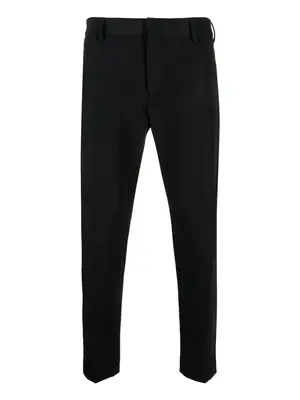 PT TORINO Straight-leg Tailored Trousers - Black