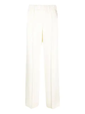 JIL SANDER Pressed-crease Straight-leg Trousers - Neutrals