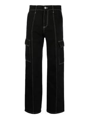 Philosophy Di Lorenzo Serafini Cargo Straight-leg Jeans - Black