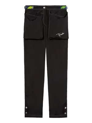 Emilio Pucci Patch-pocket Straight-leg Trousers - Black