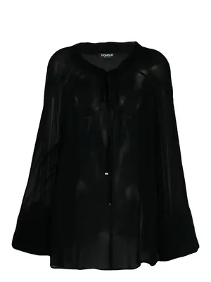 DONDUP Tie-neck Blouse - Black