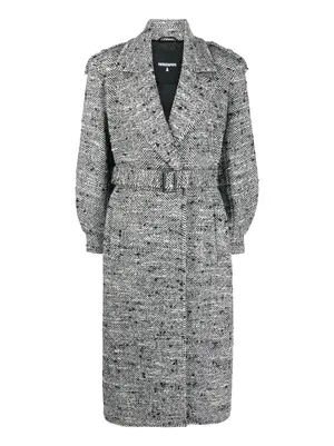 PATRIZIA PEPE Patrizia Pepe Herringbone Belted Midi Coat