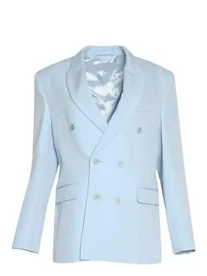 Wardrobe.NYC WARDROBE.NYC Double-Breasted Blazer Light Blue