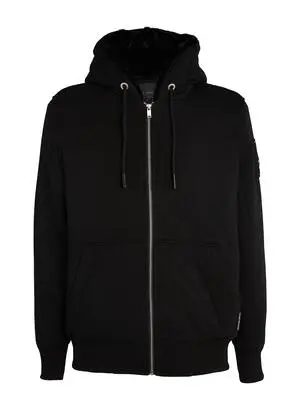 Moose Knuckles Padded Zip-front Hoodie - Black