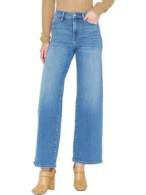 FRAME Le Slim Palazzo Ankle Jeans - Drizzle