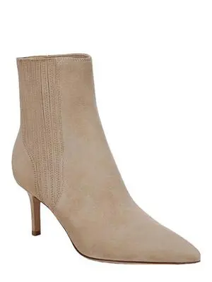 Veronica Beard Lisa 70mm Pointed Toe Bootie - Sand