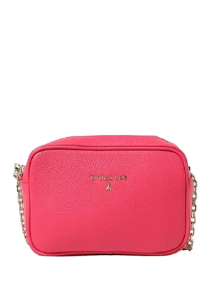 Patrizia Pepe Patrizia Pepe Grained Leather Camera Bag Fuchsia