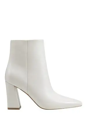 Marc Fisher Marc Fisher LTD Yanara Leather Booties Ivory