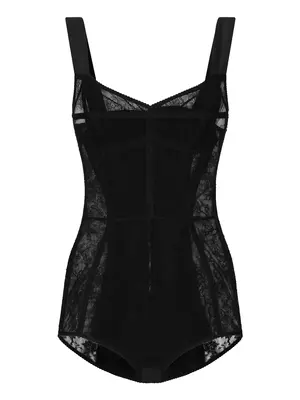 Dolce & Gabbana Lace Bodysuit - Black