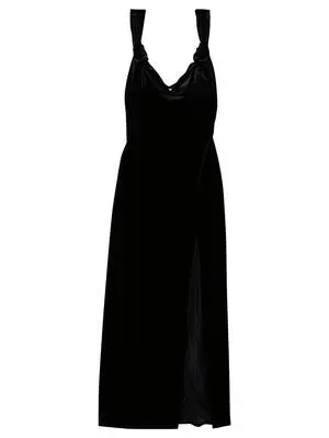 Galvan Liza Stretch-velvet Gown - Black
