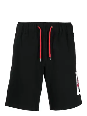 PORTS V Logo-patch Track Shorts - Black