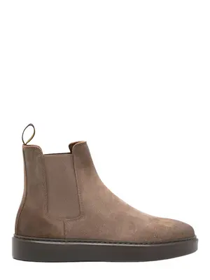 DOUCAL'S Suede Chelsea Ankle Boots - Brown