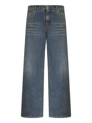 Etro Wide-leg Cropped Jeans - Blue