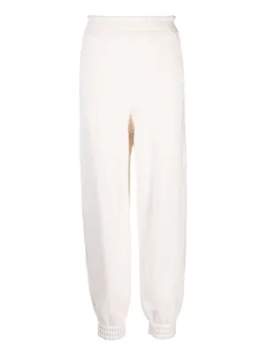 BARRIE Cashmere Knitted Trousers - Neutrals