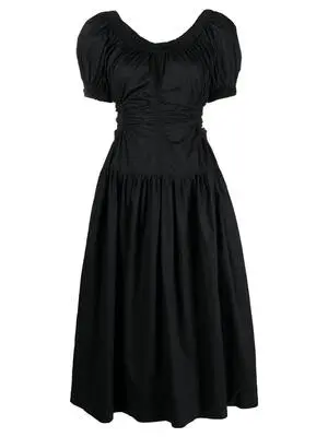 ULLA JOHNSON Ulla Johnson Golda Gathered Cut-Out Dress