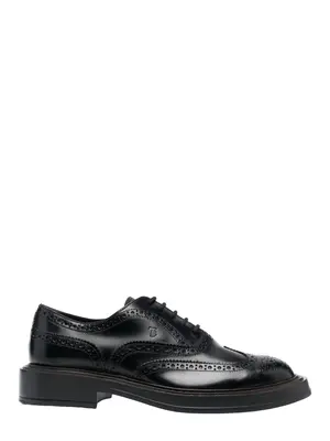 TOD'S Leather Oxford Shoes - Black