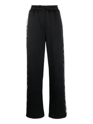 Dsquared2 Logo-tape Cotton Track Pants - Black