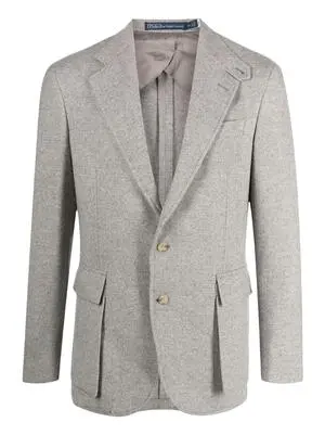 Polo Ralph Lauren The Rl67 Herringbone-pattern Blazer - Grey