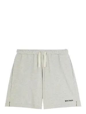 Palm Angels Embroidered Logo Track Shorts - Grey