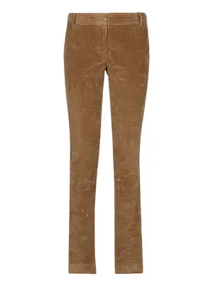 Dolce & Gabbana Low-rise Corduroy Trousers - Brown