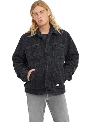 UGG UGG Janson Sherpa Trucker Jacket Gray