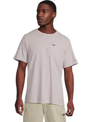 Columbia Thistletown Hillstm Pocket Tee Men's Clothing Safari Heather Gray
